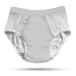 Threaded Armor Protective Brief White with snaps closure